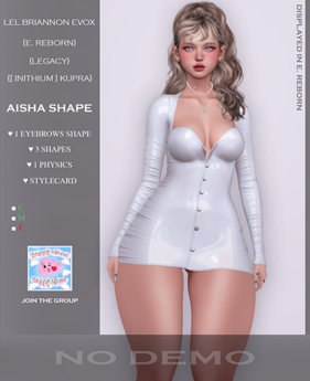 Second Life Marketplace - HC - Aisha Shape (E. Reborn, Legacy & Kupra) {Style1}
